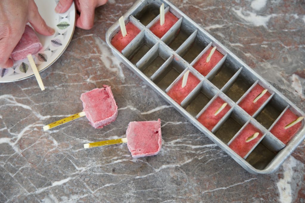 All natural dairy free and vegan fruit ice lollies recipe - Honeybuns
